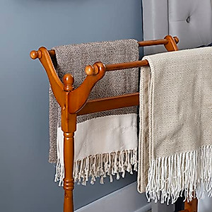 Powell Furniture Boonie Oak Finished Blanket/Quilt Rack by Powell