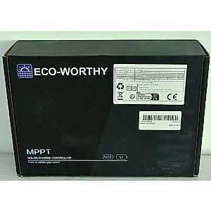 ECO-WORTHY 40A MPPT Solar Charge Controller 12V/24V DC Input & Digital OLED Display & Temp Sensor & Negative Ground, 99% Charging Efficiency Solar Regulator for Lithium, Sealed and Flooded Battery