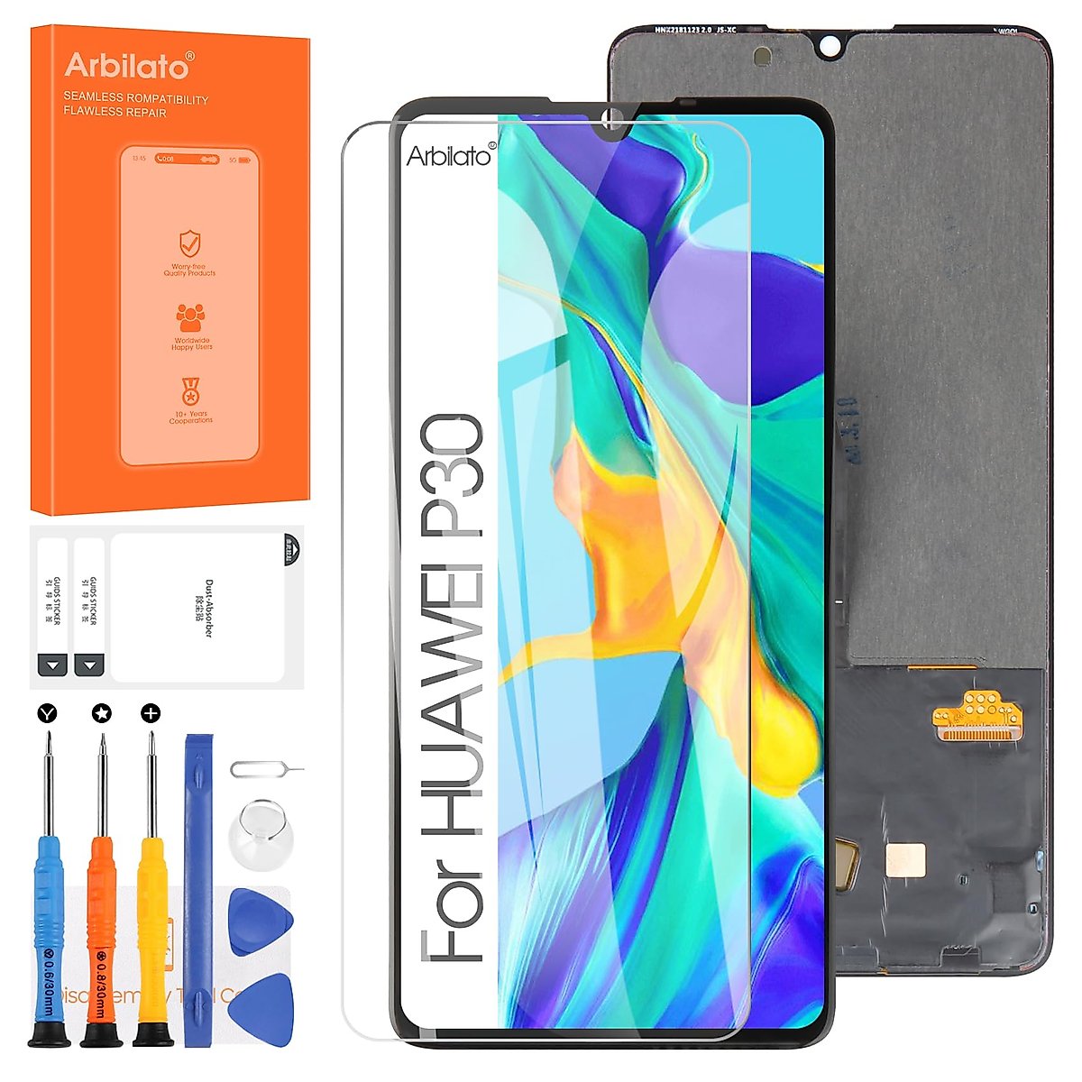 OLED Screen for Huawei P30 Screen Replacement for ELE-L29 LCD Screen ELE-L09,ELE-AL00,ELE-TL00,ELE-L04 Touch Display Digitizer Assembly Repair Parts（with Figerprint Function）