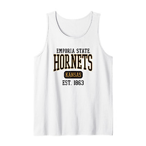 Emporia State University ESU Hornets Est Date Tank Top