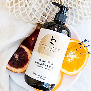 Lavender Citrus Body Wash - Made with Organic Ingredients, Body Wash Sensitive Skin, All Natural Body Wash, Shower Gel For Women, Womens Body Wash Pump, Sensitive Skin Body Wash For Men, Women & Kids