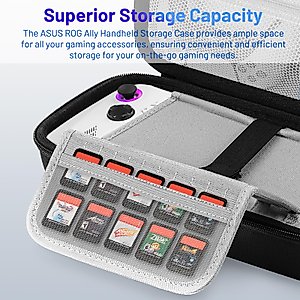 ROCHIE for ASUS ROG Ally Handheld Storage Case - EVA Drop-Proof and Scratch-Resistant Portable Box Carrying for Portable Hard Shell Gaming Carry ASUS Allys Gamings