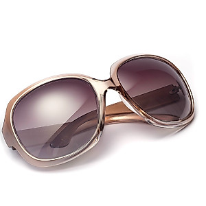 AkoaDa Polarized Sunglasses for Women, UV400 Lens Sunglasses for Female Fashionwear Pop Polarized Sun Eye Glass(Champagne)