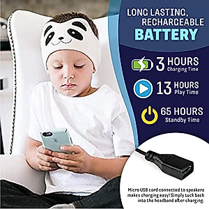 CozyPhones Over The Ear Headband Headphones - Kids Wireless Headphones Volume Limited with Thin Speakers & Super Soft Fleece Headband - Pink Unicorn