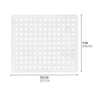iDesign InterDesign Euro Kitchen Protector Regular, White, Sink Mat