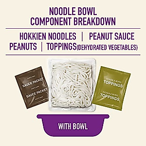 Annie Chun's - Noodle Bowl, Thai-Style Peanut Sesame Flavor, Instant & Microwavable, Non-GMO, Vegan, Healthy & Delicious, 8.7 Oz (Pack of 6)
