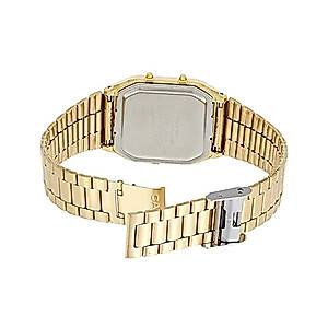 New Casio AQ230GA-9D Digital Analog Dual Time Metal Watch Multi Alarm Auto Calendar Water Resistant