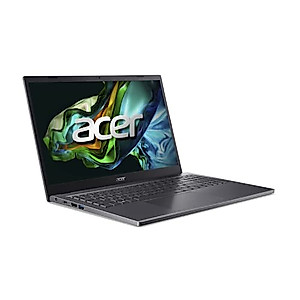 Acer Aspire 5 15 Slim Laptop | 15.6" FHD (1920 x 1080) IPS |Core i7-1355U | Intel Iris Xe Graphics | 16GB LPDDR5 | 512GB Gen 4 SSD | Wi-Fi 6E | USB4/Thunderbolt 4 | Backlit KB | A515-58M-7570, Gray