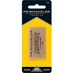 Sanford Design Art Gum Eraser, Artwork Eraser - Non-Toxic - 1 / Pack - Brown, 3 Packs