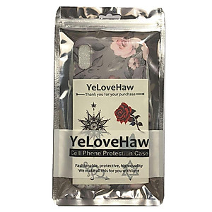 YeLoveHaw for iPhone Xs Case for Girls, Flexible Soft Slim Fit Full Protective Cute Shell Phone Case Cover with Purple Floral and Gray Leaves Pattern for iPhone X/XS 5.8 Inch (Pink Flowers)