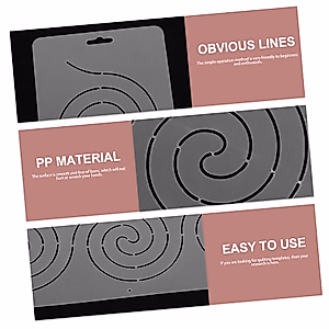 EXCEART Embroidery Template Embroidery Tools Quilting rulers Embroidery Stencils Quilting Tools Sewing Measure Tool Transparent Sewing Template Drawing Template pp Crimping Proofing Ruler