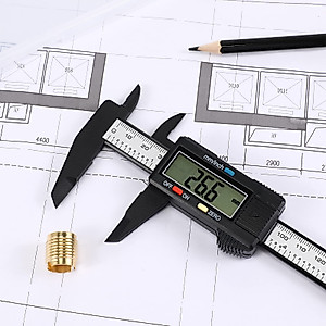 Simhevn Electronic Digital Caliper, LCD | 0 to 6 inch Inch and Millimeter Conversion, Automatic Shutdown Function, Very Suitable for home/jewelry/3D Printing/DIY Measurement, etc