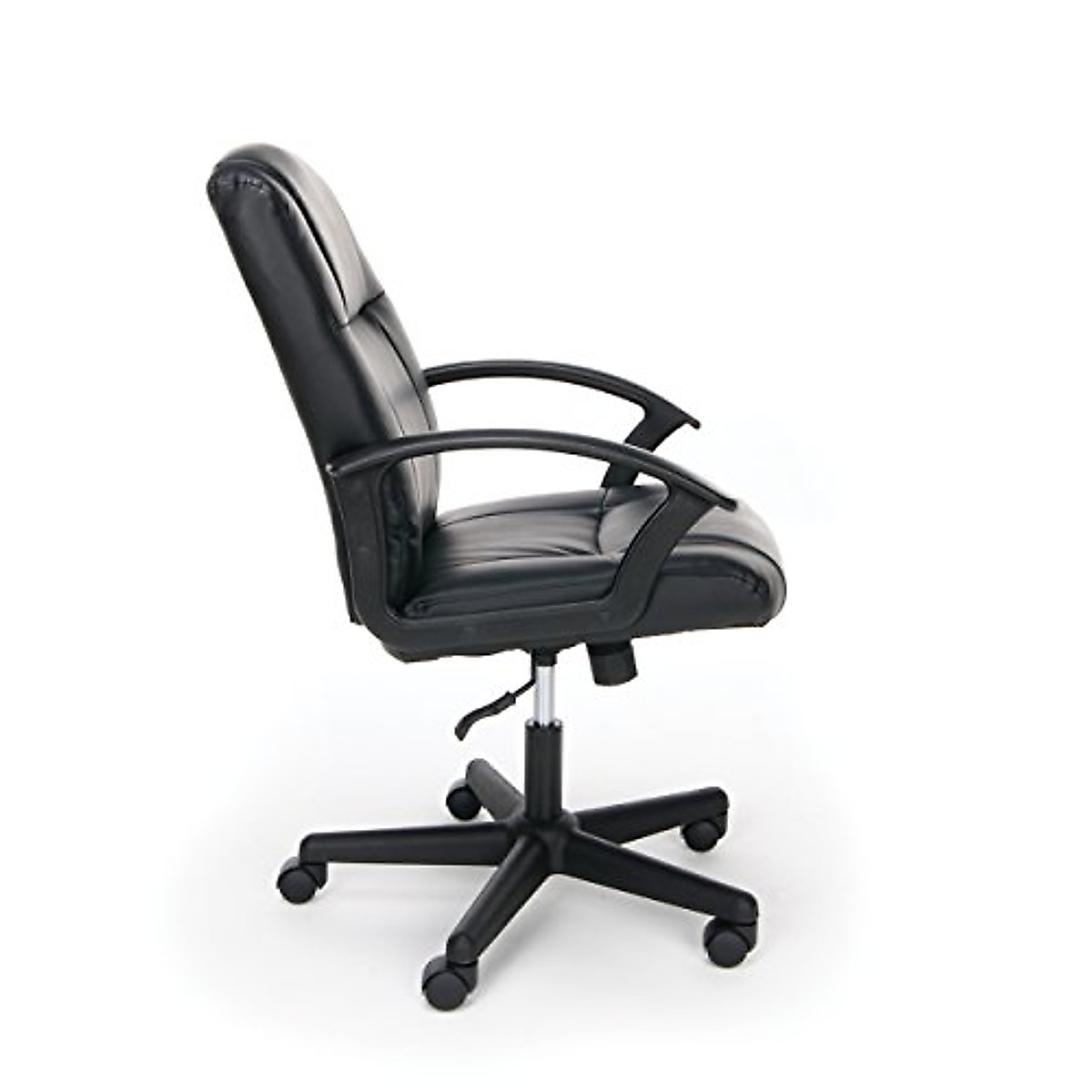 OFM Essentials Collection Executive Office Chair, Bonded Leather, in Black