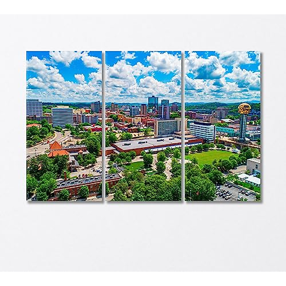 Downtown Knoxville Tennessee USA Canvas Print 3 Panels / 36x24 inches
