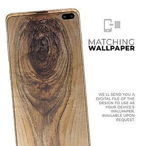 DesignSkinz Raw Wood Planks V10 Protective Vinyl Decal Wrap Skin Cover Compatible with The Samsung Galaxy S20 (Screen Trim & Back Glass Skin)