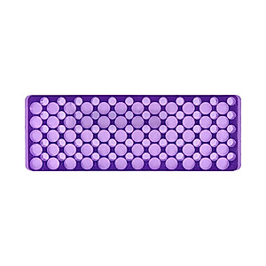 uxcell Polypropylene Test Tube Rack Double Panel 60 Hole for 0.5ml/1.5ml/2ml Centrifuge Tube Freezing Tube Holder Purple 5Pcs