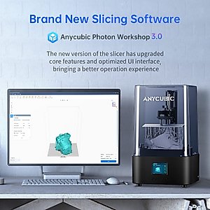 ANYCUBIC Photon Mono 2, Resin 3D Printer with 6.6'' 4K + LCD Monochrome Screen, Upgraded LighTurbo Matrix with High-Precision Printing, Enlarge Print volume 6.49'' x 5.62'' x 3.5''