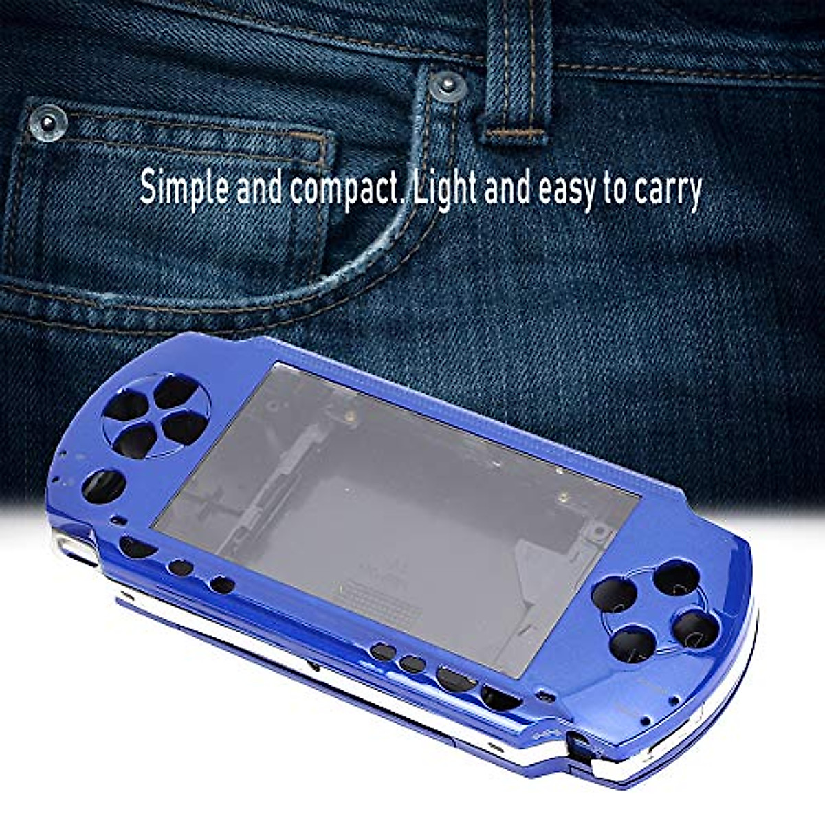 01 02 015 Console Case, Simple and Compact Game Console Replacement Shell with Screwdriver for Game Accessories(Blue)