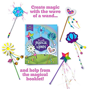 Craft-tastic — Make Your Own Little Magical Wands — Everything Included for 5 Fun DIY Magic Wands Art & Crafts Projects — Ages 4+