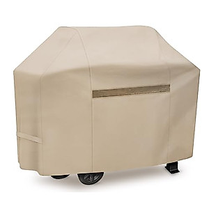 iCOVER 82in Grill Cover 600D Heavy-Duty Waterproof Patio Outdoor Canvas BBQ Barbecue Smoker/Grill Cover for Weber Char-Broil Brinkmann Holland and JennAir