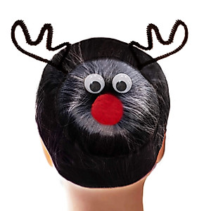 Beaute Galleria Creativity DIY Kids Hair Crafts Accessory Decor, Chenille Stem Pipe Cleaner Bun Maker for Halloween Costume Spider Reindeer Christmas, Classroom Arts and Crafts (Blue/Brown)