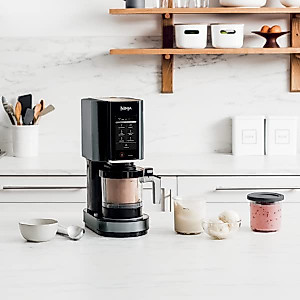 Ninja CREAMi Ice Cream, Sorbet, Milkshake Maker + 3 CREAMi Pints, Black