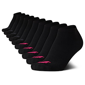 Avia Women's Athletic Socks - Lightweight Low Cut Running Socks (10 Pack), Size 4-9, Black 2