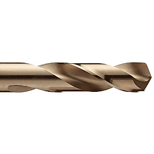 Chicago Latrobe 69853 559 Series Cobalt Steel Short Length Drill Bit Set In Metal Case, Gold Oxide Finish, 135 Degree Split Point, Inch, 29-piece, 1/16" - 1/2" in 1/64" increments