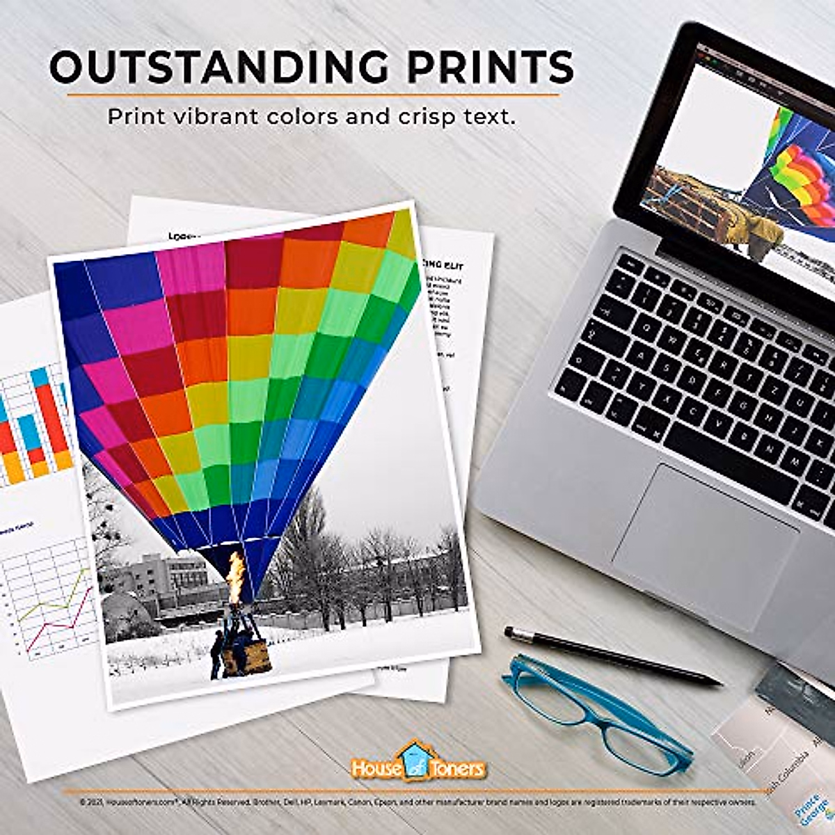 Houseoftoners Remanufactured Ink Cartridge Replacement for HP 932XL 933XL 932 XL 933 XL for HP Officejet Pro 7612 6700 6600 6100 7110 7610 Printer (2B/1C/1M/1Y, 5-Pack)