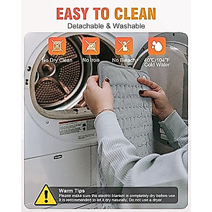 Electric Heating Pad (12 × 24"), Heating Pad for Back Pain Relief & Cramps, Auto Shut Off Heating Pad for Neck Shoulders Stomach Knees Legs with Heat Settings, Heat Pad Gift for Women Mom Girlfriend