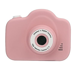 070 Camera Cartoon Child Camera Portable Cartoon Child Camera Kids Gift High Pixel One Key Video Recording Kids Mini Camera Gift for Kid Camera (Pink)