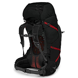 Osprey Aether Plus 85L Men's Backpacking Backpack, Black, S/M