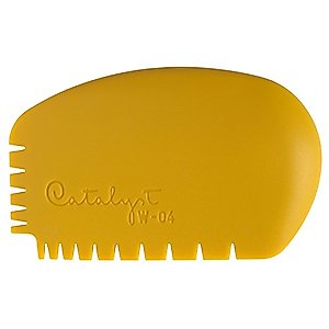 Princeton Artist Brush Catalyst Silicone Wedge Tool, Yellow W-04