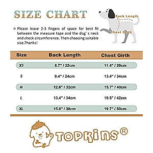 Topkins Dog Pajamas, Breathable Dog Pjs 4 Legs Dog Shirts, Soft Puppy Pajamas for Small Medium Sized Dogs (2 Pieces)