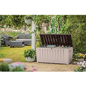 Keter Novel 17197948 Cushion Box 340 L Plastic Beige/Brown