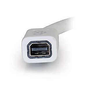 C2G Mini Display Port Cable, Long Extension Cable, Male to Female, White, 10 Feet (3.04 Meters), Cables to Go 54415