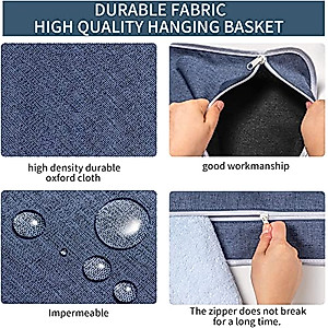 Hanging Laundry Hamper Bag, Hanging Door Hamper with 2 Strong Hooks for Dirty clothes Large Size 40X22 inch Hanging Laundry bag (1 Pack)