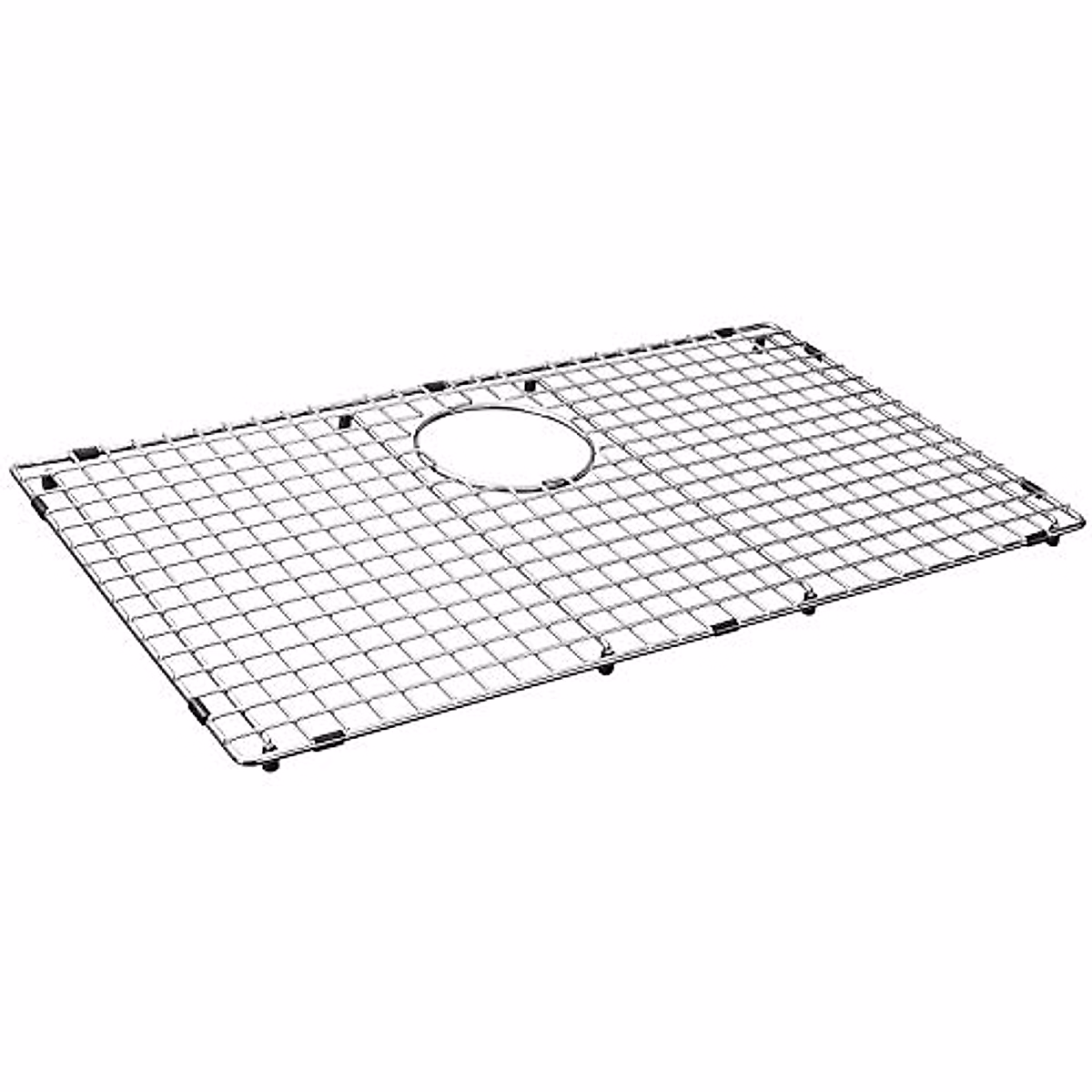 Serene Valley Sink Bottom Grid 26-3/8" X 14-7/16", Rear Drain with Corner Radius 3/8", Sink Protector NDG2715R