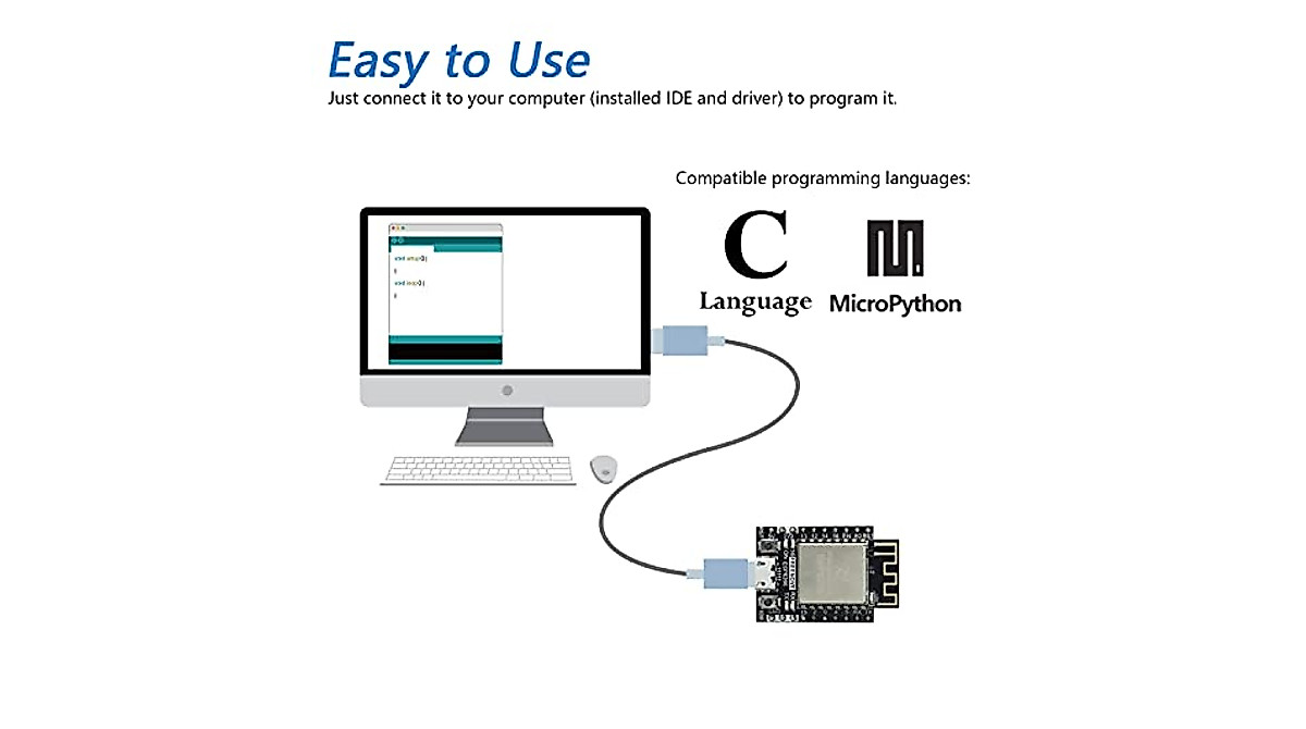 FREENOVE ESP8266 Development Board - 2 Pack for Projects