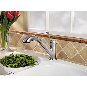 Pfister Bixby 1-Handle Pull Out Kitchen Faucet, Stainless Steel, 1.8 gpm LF5385LCS