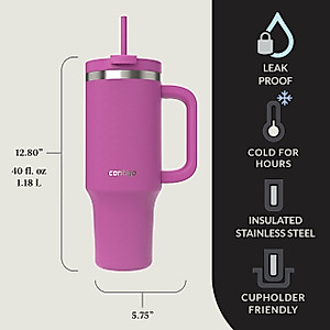 Contigo Streeterville 40oz Tumbler, Stainless Steel Vacuum Insulated, Leak-Proof, Cold for 29 Hours, Galactic