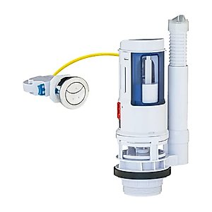 Zone Industry Corp. Dual Flush Valve, Push Button, Converter Kit, Replacement, Water-Saving, UPC & CUPC Listed Toilet Repair Kit, For Use with Standard 2-inch Flush Valves