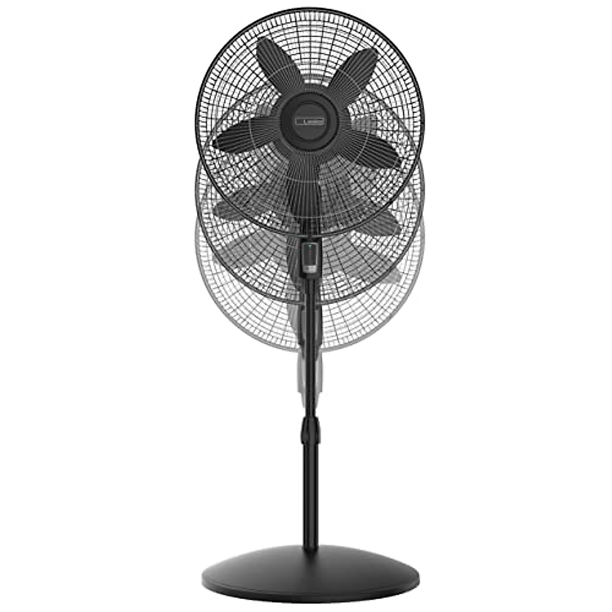 Lasko S18440 Performance 18-inch Oscillating Pedestal Standing Floor Fan with Remote Control and Adjustable Stand for Indoor, Bedroom, Living Room, Home Office & College Dorm Use – Black