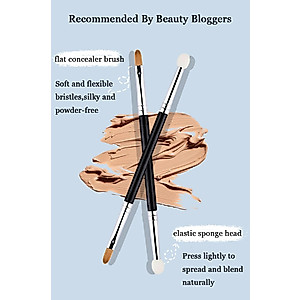 3Pcs Lip Brush Set, Concealer Brush Lip Brush Smudger Brush Makeup Tool Set Lipstick Applicator Lip Makeup Brush Eye Shadow Concealer Foundation Makeup Brush