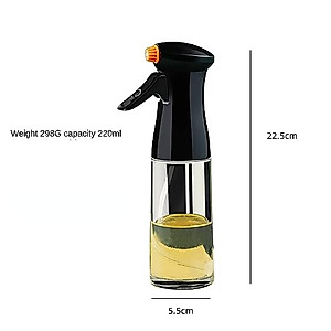 DAVBIR Cooking oil bottle glass oil dispenser barbecue cooking oil olive oil oil controlling bottle kitchen plastic pneumatic fuel injector spray bottle fuel injector spray bottle
