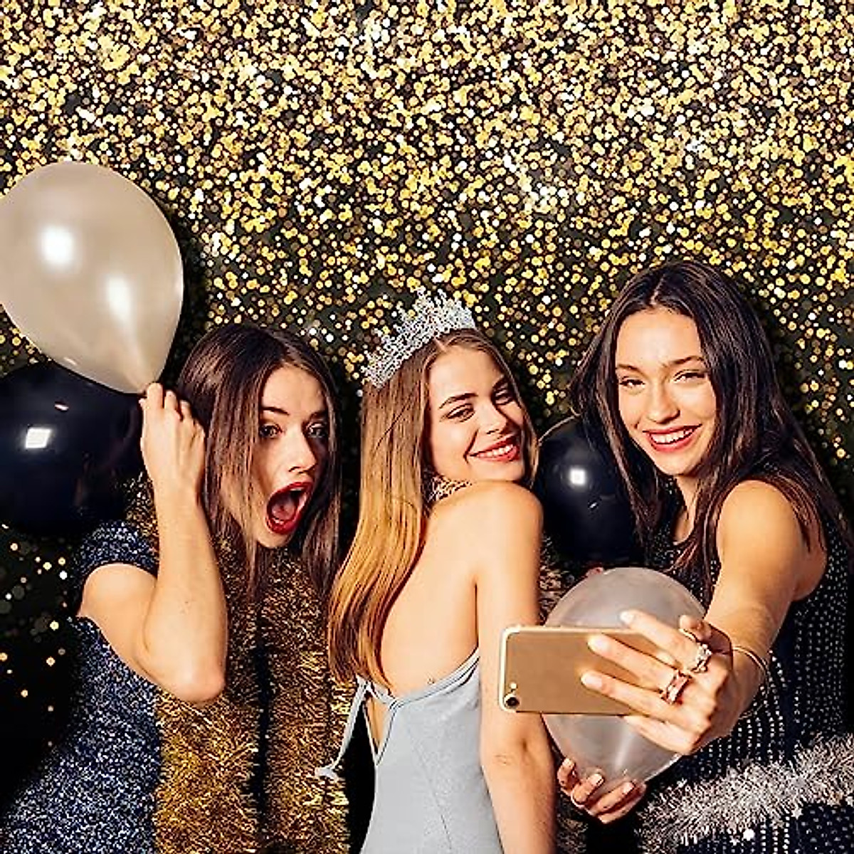 Chanaco Birthday Crown Birthday Sash Birthday Crowns for Women Birthday Queen Sash Silver Tiara Happy Birthday Decorations Rhinestone Headband Birthday Party Gifts