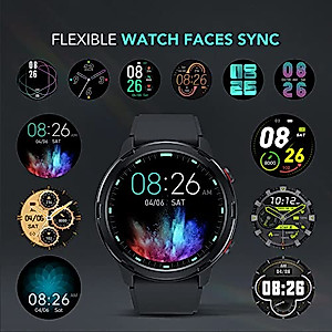 SKG Smart Watch,Rugged Outdoor Watch with GPS, Fitness Tracker with Heart Rate, SpO2, Sleep Monitor, IP68 Waterproof, Multi-Sports, 3-Axis Compass,Blood Oxygen,''1.32''Screen Android iOS,Gift,V9C