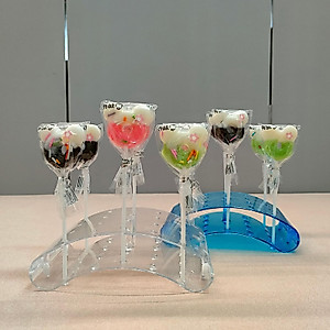 Maybenice Cake Lollipop Holder Display Stand Acrylic Holders 20 Hole Clear Durable Candy Holder for Wedding Party Birthday Dessert Cake Holder