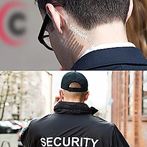 Retevis RT22 Walkie Talkie Earpiece 2 Pin Acoustic Tube Headset with Mic PTT Compatible RT15 RT21 H-777 RT68 Baofeng UV-5R BF-888S Two Way Radios (2 Pack)