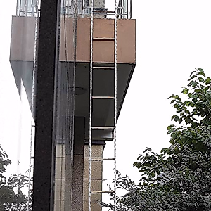 FGQCBBYC Rope Ladder Fire Escape Ladders 2-10 Storey Evacuation Safety Ladder,Emergency Fire Escape Ladder, for Indoor/Outdoor Weight Capacity up to 900Lb/8M/26.2Ft/18M/59Ft